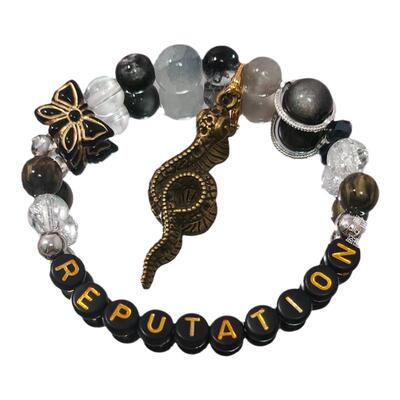 霉霉友谊手链Reputation专辑封面饰品Taylor Swift泰勒黑金荣誉