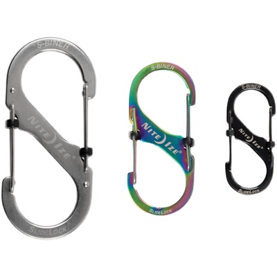 美国奈爱niteize带锁钥匙扣8字扣