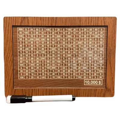 存钱罐一万元划数字储蓄罐