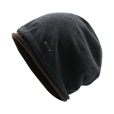 大头围闭眼入~假两件针织冷帽