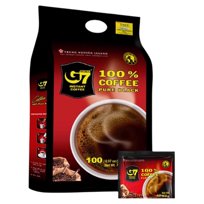 正品 越南中原g7速溶黑咖啡 美式纯黑咖啡30克（15*2克）