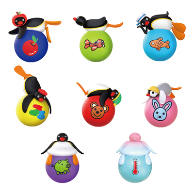 灵动创想PINGU企鹅盲盒萌动球不倒翁解压桌面摆件公仔周边礼物