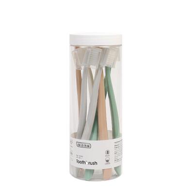 马卡龙便携桶装软毛牙刷