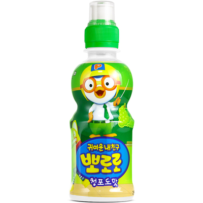 pororo啵乐乐进口水果味饮料