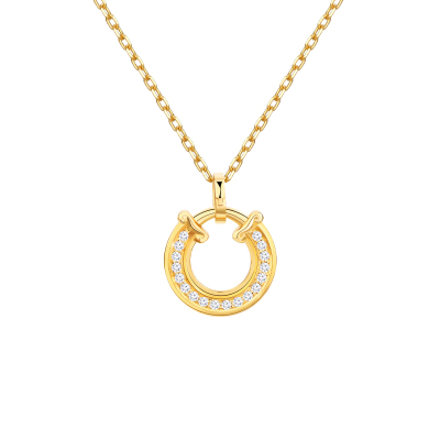 IFF珠宝摩天轮项链18K金钻石颈链