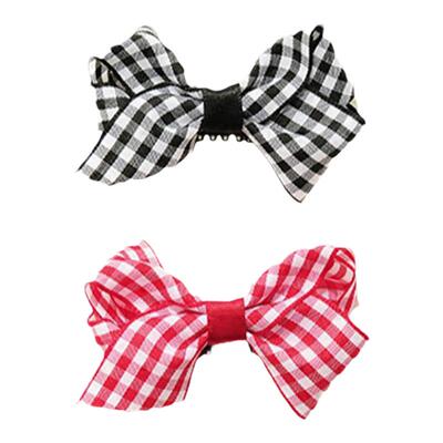 格子婴童宝宝发夹韩国发饰胎毛夹