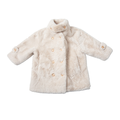 法国Uamtor女童皮草皮毛一体外套