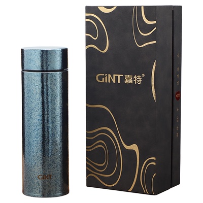 嘉特纯钛保温杯带茶隔礼盒装水杯