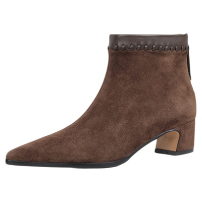 玖熙法式复古尖头弹力瘦瘦靴