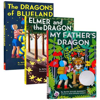 正版 我爸爸的小飞龙 1-3册套装 英文原版小说 My Father's Dragon 纽伯瑞银奖 进口英语书籍 英文版书