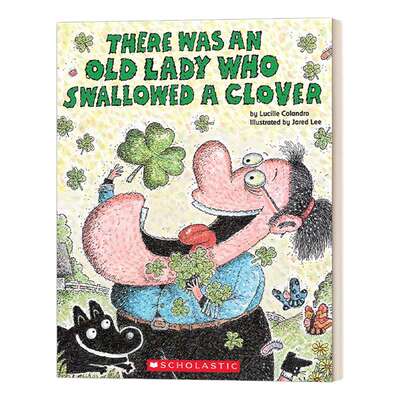 英文原版 There Was an Old Lady Who Swallowed a Clover 有个老婆婆吞了一片三叶草 英文版 进口英语原版书籍