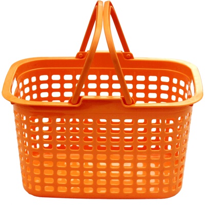 久固隆蓝子收纳框购物筐手提篮