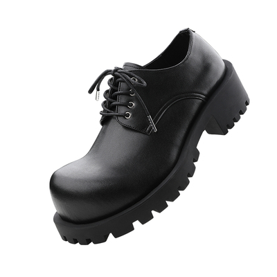 韩桥日记厚底大头皮鞋潮流时尚