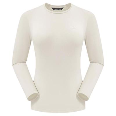 伯希和户外T恤2025新款女Polygiene银离子抗菌高弹加绒保暖运动衣