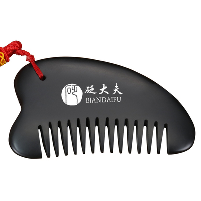 砭石经络梳刮痧梳头皮按摩