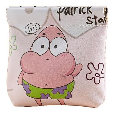 卡通自动闭合有线耳机随身袋口红化妆包便携式数码袋数据线收纳包