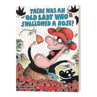 英文原版 There Was an Old Lady Who Swallowed a Rose 有个吞下玫瑰的老太太 英文版 进口英语原版书籍儿童图书