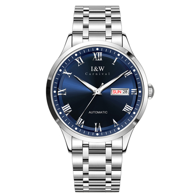 瑞士品牌男士手表商务双日历男表