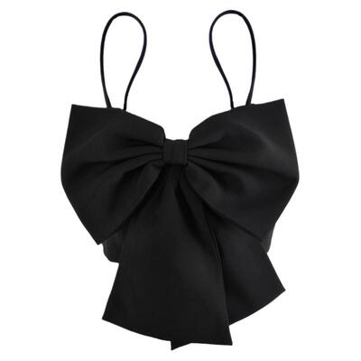 蝴蝶结短款甜美风性感吊带背心