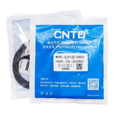 CNTD感应CJY12E-04PA接近ZBY开关pnp三线常开m12传感器12v昌得24v