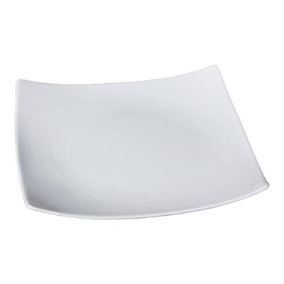 四角白瓷西餐盘陶瓷盘子家用菜盘