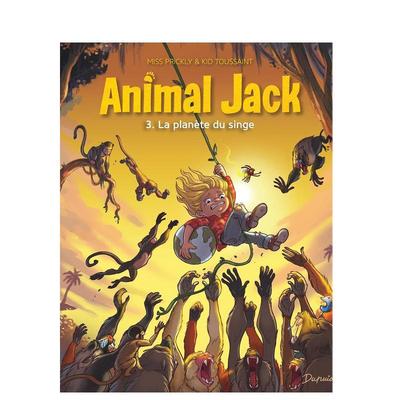 【现货】动物杰克-第3卷-猴子星球法文漫画Animal Jack - Tome 3 - La planète du singe进口原版外版书籍Kid Toussaint   Miss P