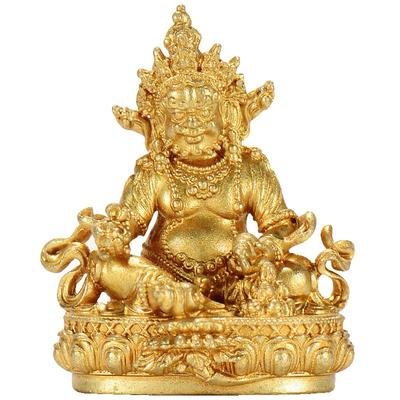 家用桌面铜鎏金装饰小铜像摆件