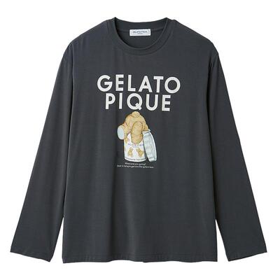gelato pique26春夏新品男女同款睡衣冰淇淋熊长袖T恤PHCT261945
