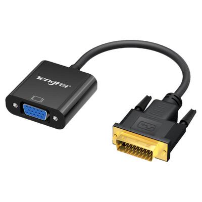 dvi转vga转接器24+1转vga转换器电脑主机显卡连显示器投影仪