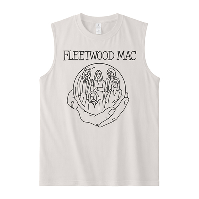 Fleetwood Mac乐队美式休闲简约人像纯棉摇滚风坎肩背心无袖T恤