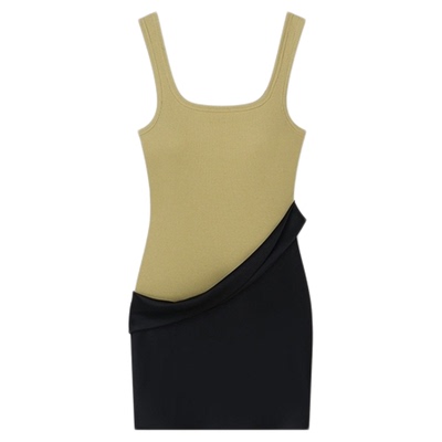 【季末折扣】NANUSHKA 女士 MARIJN 拼接款迷你连衣裙