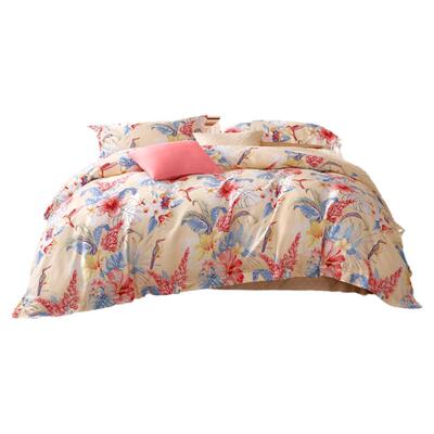 富安娜全棉加厚磨毛四件套秋冬纯棉被套床单家用单人双人保暖套件