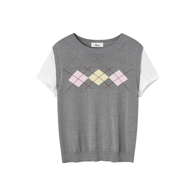 indicia标记2026夏新款复古学院风温柔舒适百搭针织衫 L2B6ZZ123F