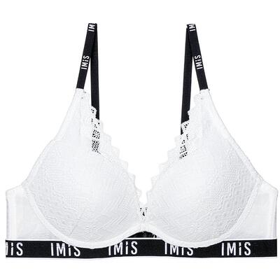 爱美丽蕾丝聚拢3/4中厚隐孔文胸