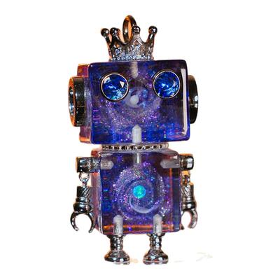 《DX3906》创意镀金机器人项链