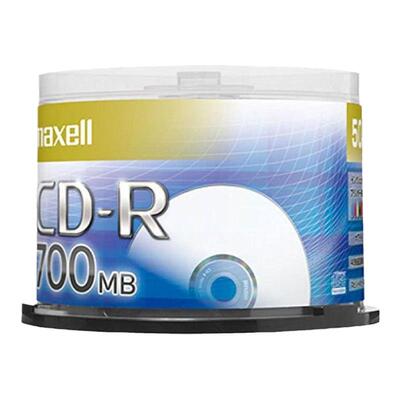 自营 maxell麦克赛尔 刻录盘光盘CD-R  50片 CDR700S.PNW.50SP