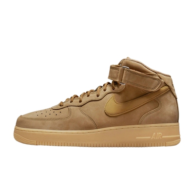 Nike耐克空军一号男鞋Air Force 1小麦色中帮运动板鞋DJ9158-200
