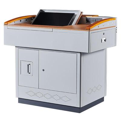 钢制多媒体校园教室培训会议讲台