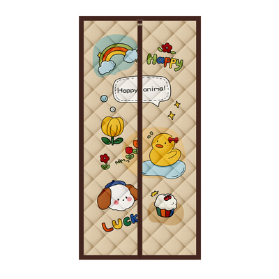 免打孔加厚磁吸棉门帘保暖隔断帘