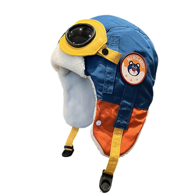 儿童雷锋帽子秋冬季护耳新款冬天宝帅气飞行员女童防风男童防寒帽