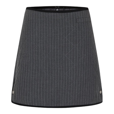 none高腰A字显腿长棉半身短裙