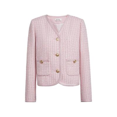 FIVE PLUS羊毛小香风外套女优雅通勤千金上衣长袖