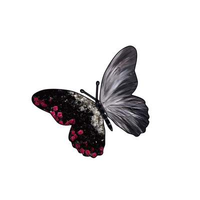 网红打卡拍照区布置巨型立体蝴蝶花墙装饰氛围造场背景形象户外院