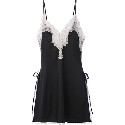 性感睡衣冰丝吊带蕾丝睡裙新款