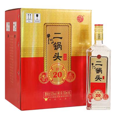 牛栏山二锅头53度特20整箱装