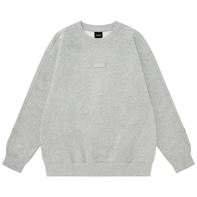 【CLOTTEE by CLOT】磨毛拼接盘扣圆领卫衣 线圈布 中式 榫卯系列