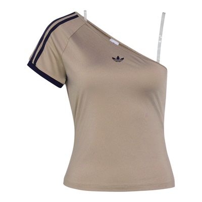 adidas阿迪达斯三叶草女子OFFSHOULDER TEE运动休闲短袖T恤KY5181