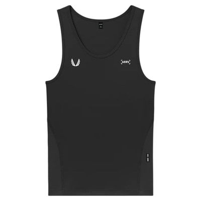 高弹力薄款速干田径运动训练背心