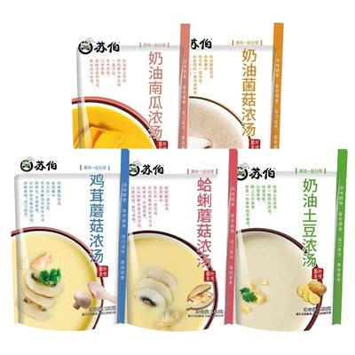 苏伯汤奶油菌菇浓汤180g袋装家用