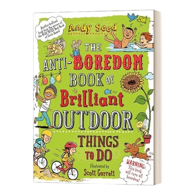 英文原版 The Anti boredom Book of Brilliant Outdoor Things To Do 户外活动的单词书 英文版 进口英语原版书籍儿童图书